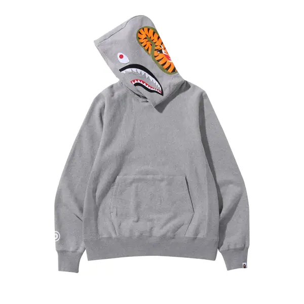 A BATHING APE Shark Pullover Hoodie - Grey