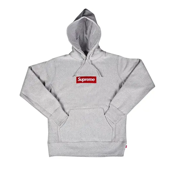 Supreme Box Logo Hooded Sweatshirt - Grey