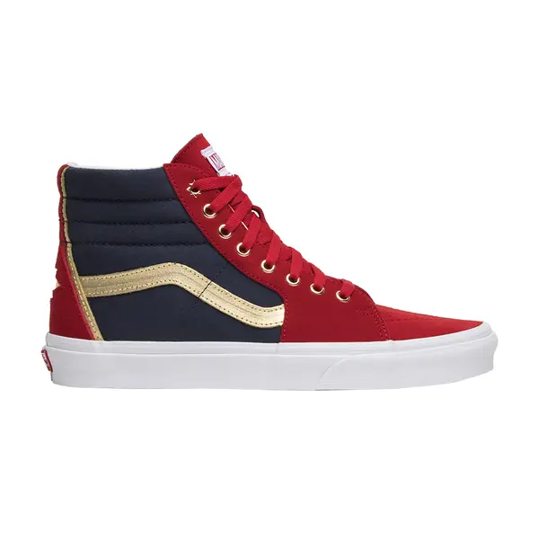 Vans X Marvel Sk8-Hi 'Captain Marvel' Sneakers Red Editorialist