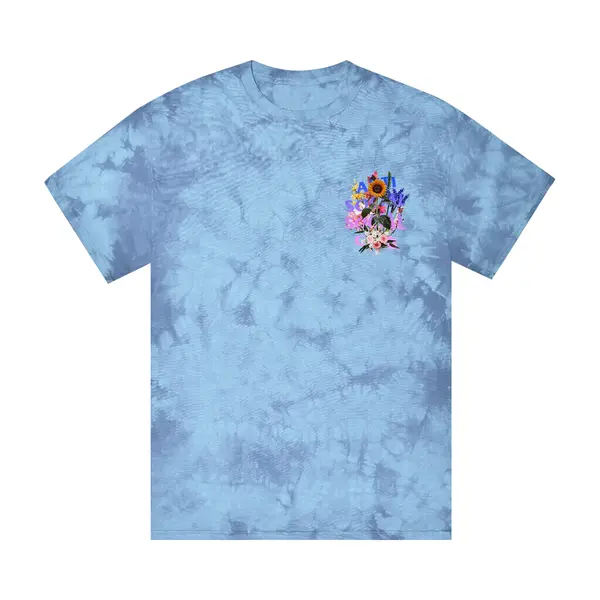 ANTI SOCIAL SOCIAL CLUB Bouquet For The Old Days Tie Dye Tee - Blue
