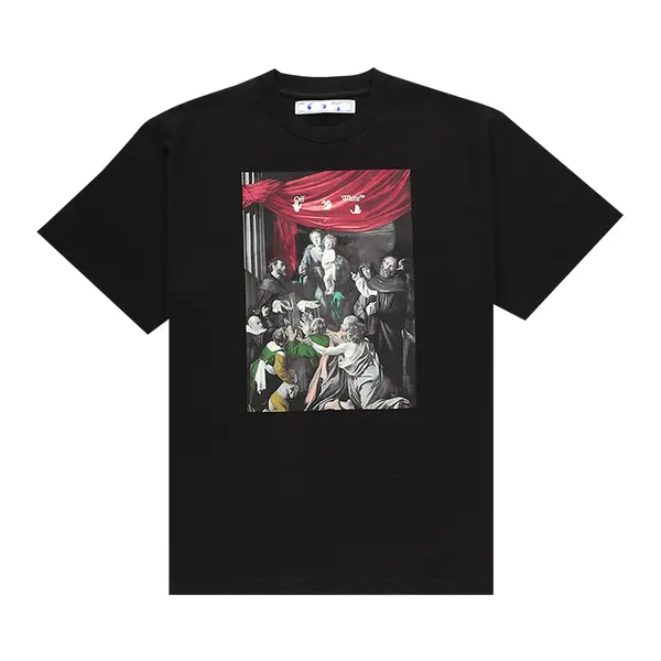 Off-White Caravaggio Painting Short-sleeve Over Tee - Black