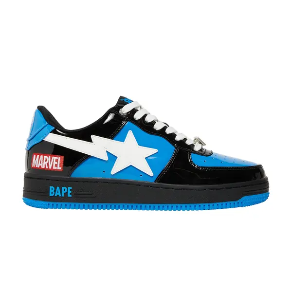 A BATHING APE Marvel X Bapesta 'venom' Sneaker - Black