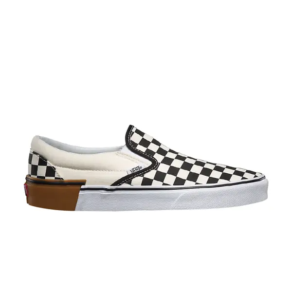 VANS Classic Slip-on Checkerboard Gum Block - Black