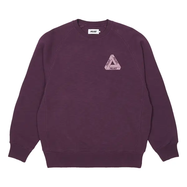 PALACE Tri-ferg Slub Crew - Purple