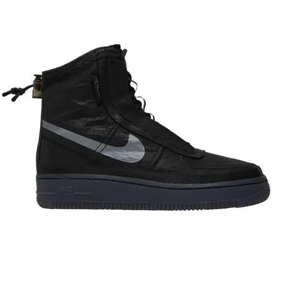 Nike Force 1 High Shell Sneakers - Black