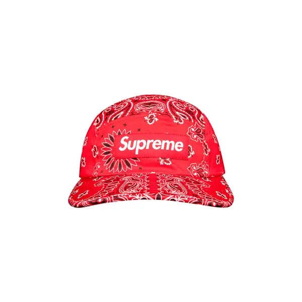 Supreme Bandana Camp Cap - Red