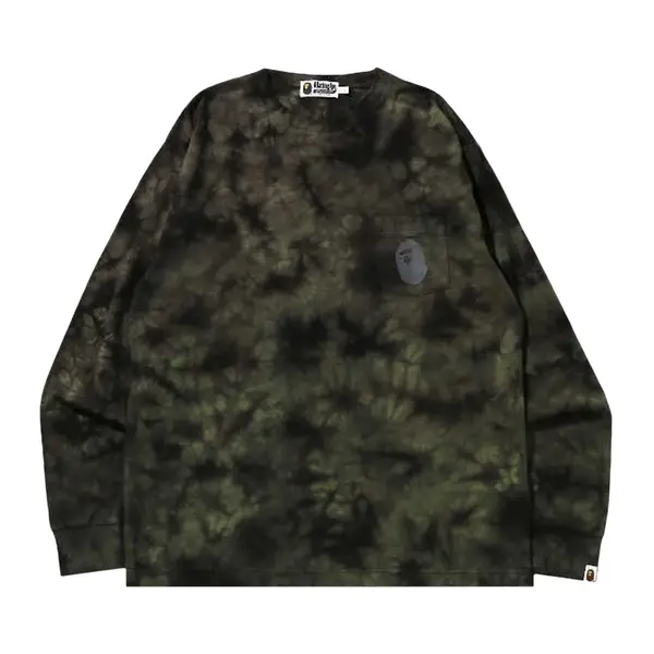A BATHING APE Tie Dye Long-sleeve Tee