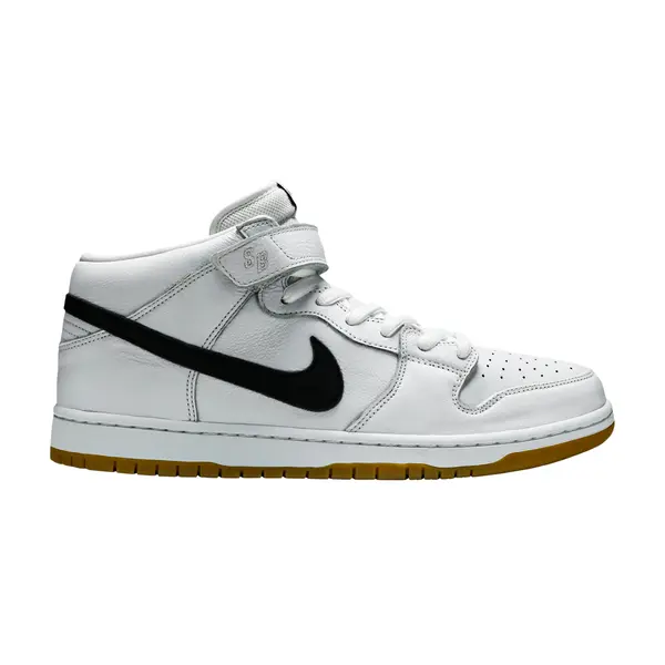 Nike Dunk Mid Sb 'orange Label' Sneakers - White