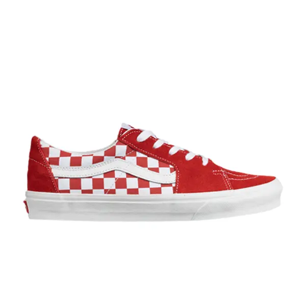 VANS Sk8-low Checkerboard Sneakers - Red
