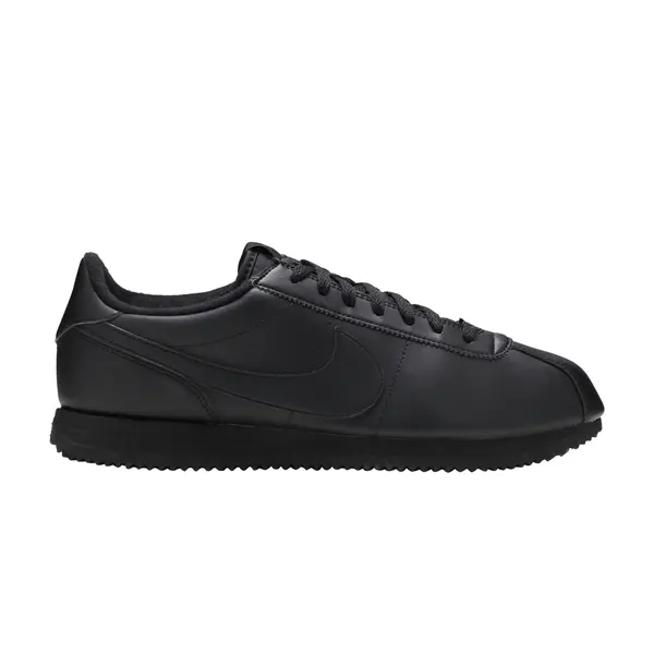 Nike Cortez Basic Leather Sneakers - Black