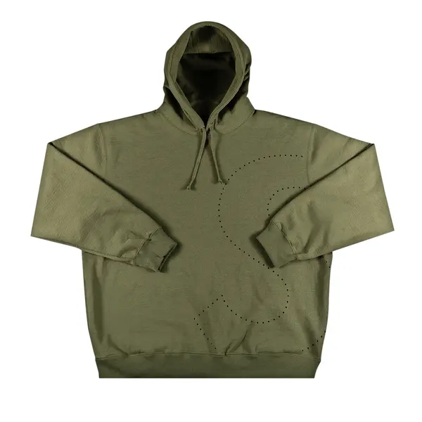 Supreme Laser Cut Logo Hooded Sweatshirt - Green