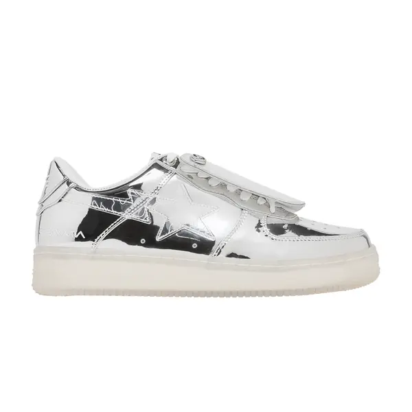 A BATHING APE Hajime Sorayama X Bapesta Sneakers - Silver