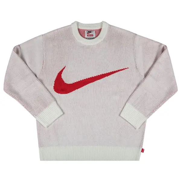 Supreme X Nike Crewneck Sweater - White