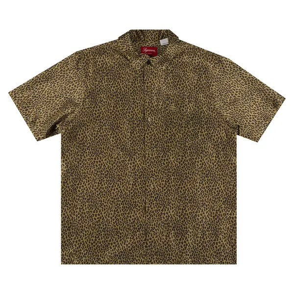Supreme Leopard Silk Shirt - Tan