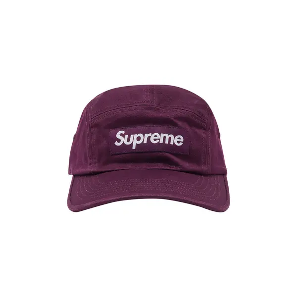 Supreme Washed Chino Twill Camp Cap - Red