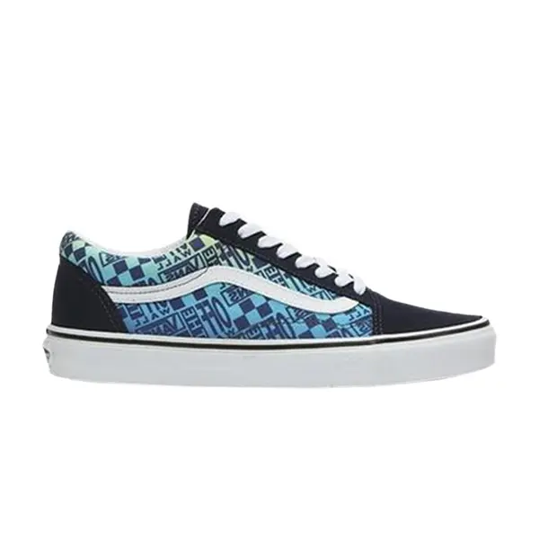 VANS Old Skool Logo Flame Sneakers - Blue