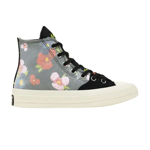 CONVERSE Chuck 70 High Floral Sneakers - Black