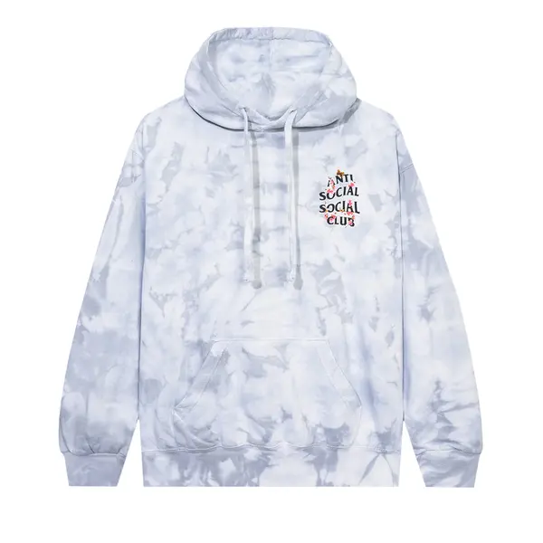 ANTI SOCIAL SOCIAL CLUB Kkoch Never Dies Tie Dye Hoodie - Grey