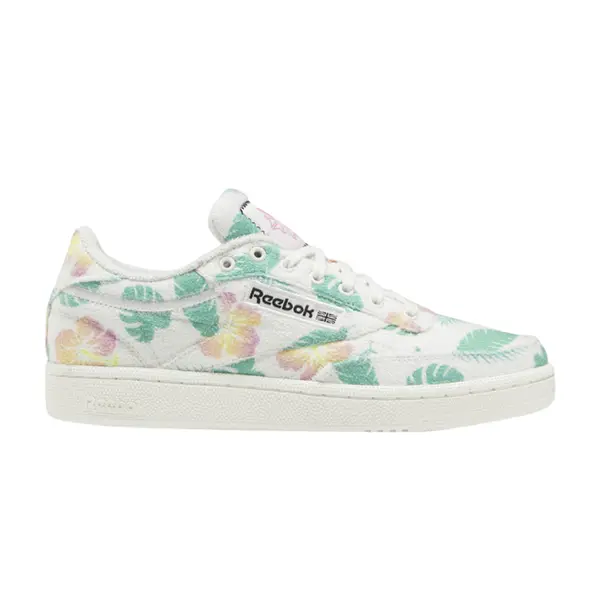 Reebok Club C 85 'Beach Floral Print' Sneakers White Editorialist