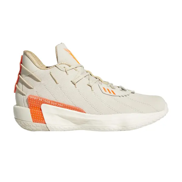 Adidas Dame Athletic Sneakers - Cream
