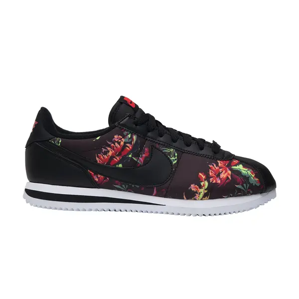 Nike Cortez Basic Floral Sneakers - Black