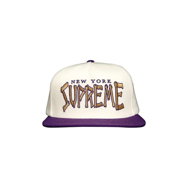 Supreme Bones Logo 5-panel Cap - White