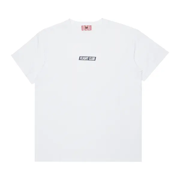 FLIGHT CLUB Slant Logo Tee /navy - White