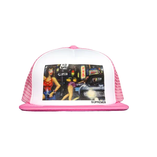 Supreme Lady Mesh Back 5-panel Cap - Pink