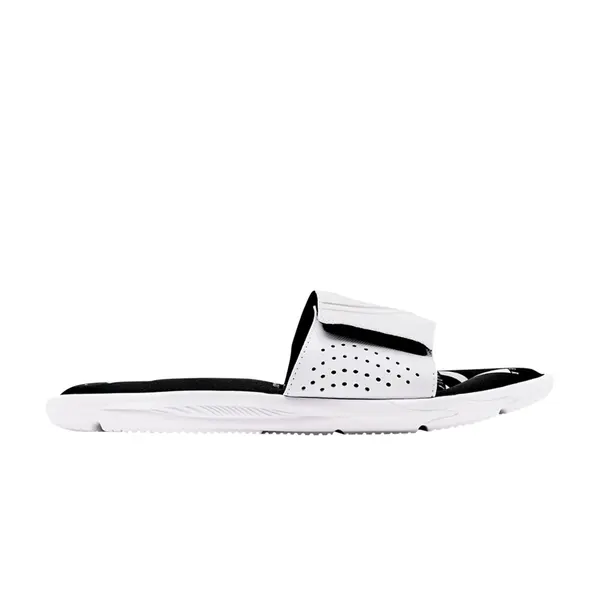 Under Armour Ignite 6 Graphic Strap Slides - White