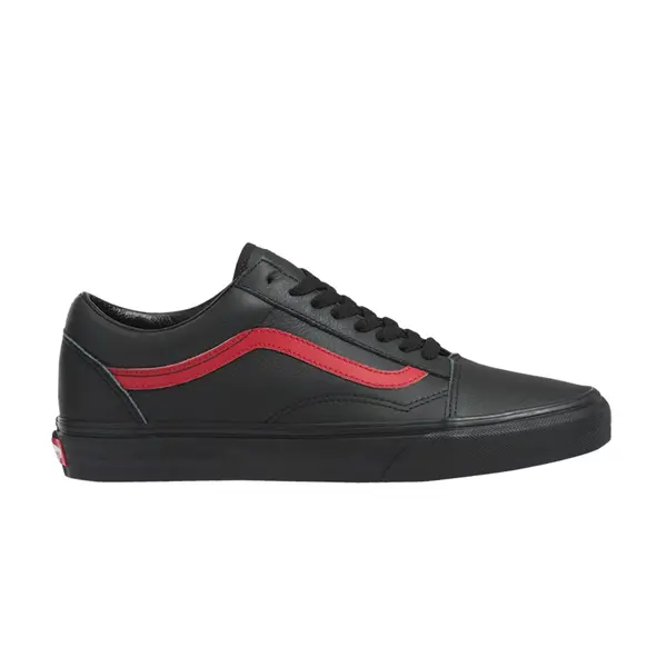 VANS Old Skool Leather Sneakers - Black