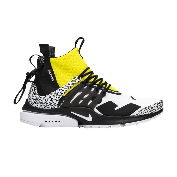 Nike X Acronym Air Presto Mid Sneakers - Yellow