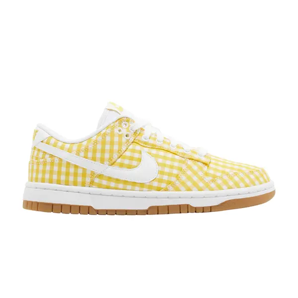 Nike Dunk Low Gingham Sneakers - Yellow