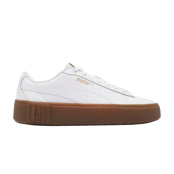 PUMA Smash Platform V2 Gum Sneakers - White