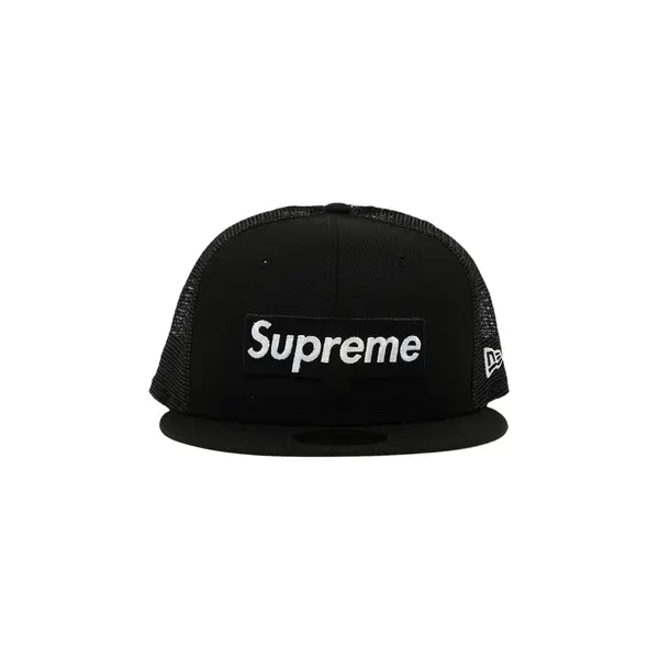 Supreme X New Era Box Logo Mesh Back - Black | Editorialist