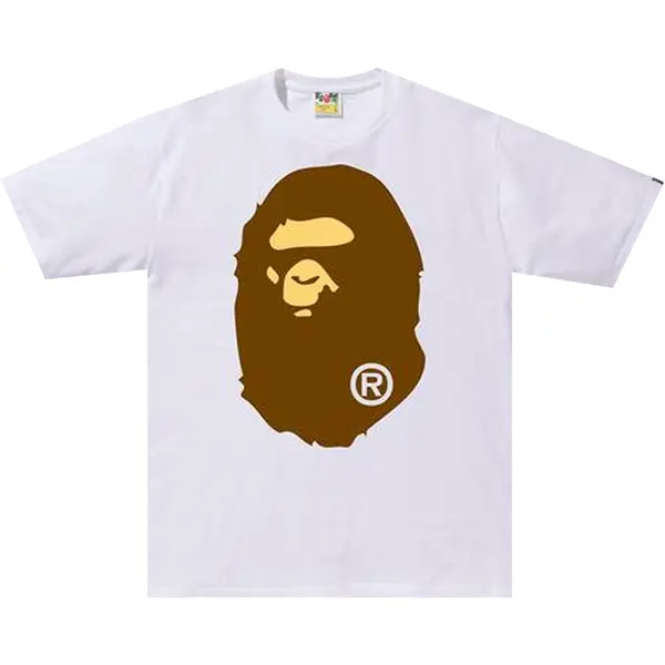 A BATHING APE Big Ape Head Tee - White