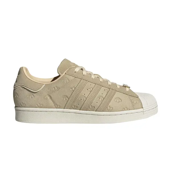 Adidas Superstar Allover Debossed Trefoils Sneakers - Tan