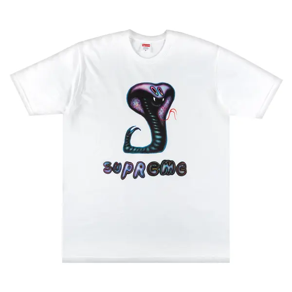 Supreme Snake Tee - White