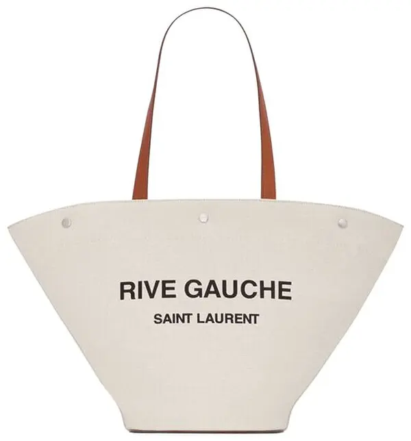 Saint Laurent Rive Gauche Tote Bag - Tan