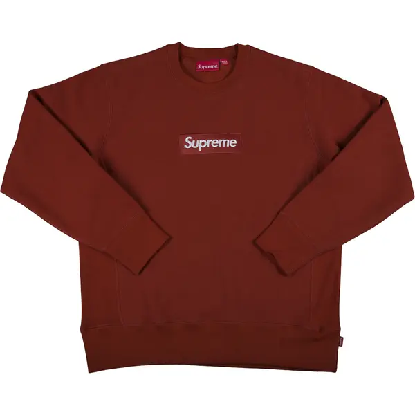 Supreme Box Logo Crewneck Sweatshirt - Orange