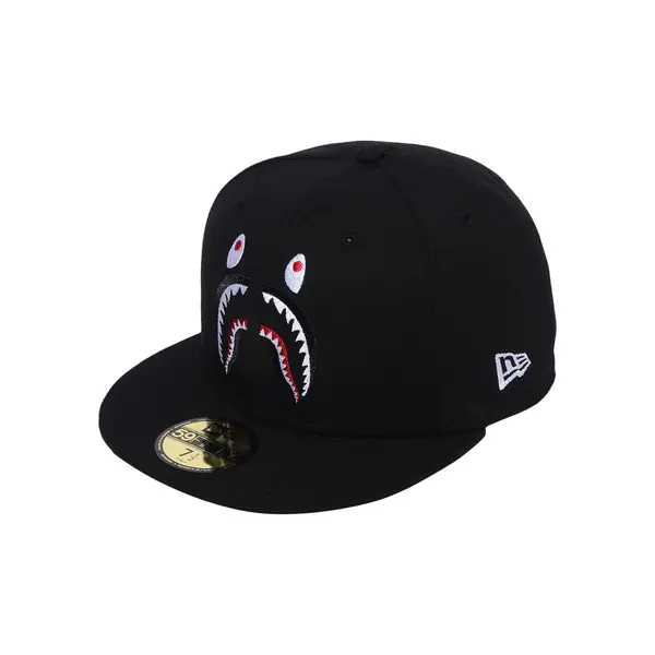 A BATHING APE Shark 95fifty Cap - Black