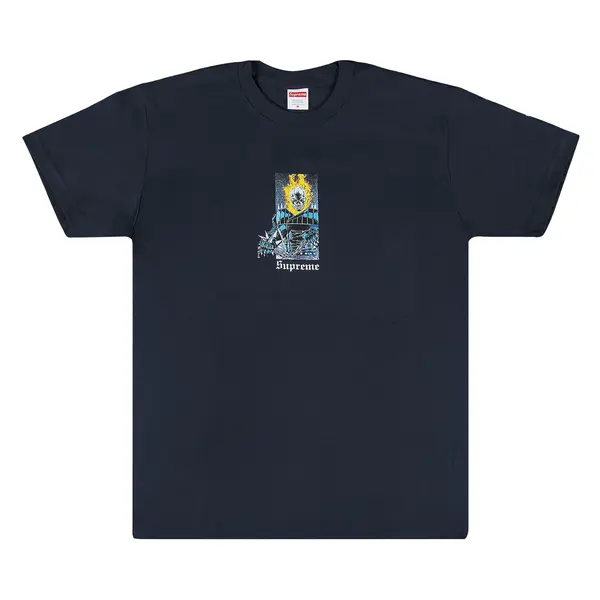 Supreme Ghost Rider T-shirt 'navy - Blue