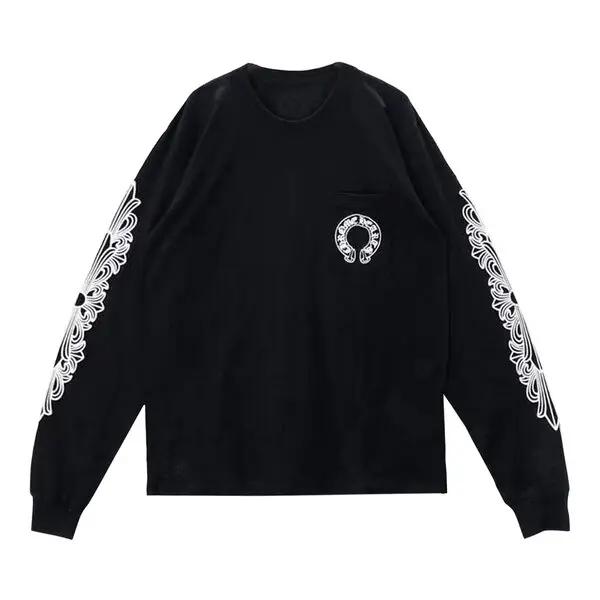 Chrome Hearts Horseshoe Long-sleeve T-shirt /white - Black