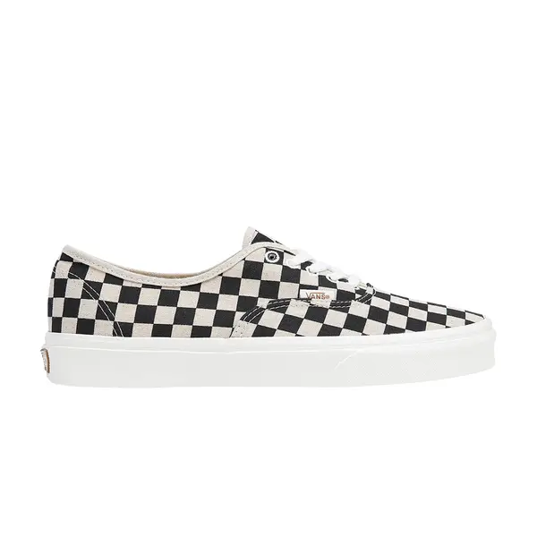 VANS Authentic Eco Theory Checkerboard Sneakers - Cream