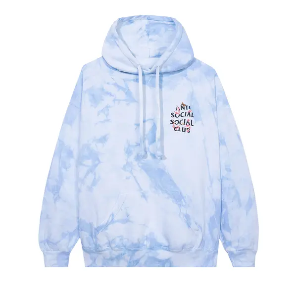 ANTI SOCIAL SOCIAL CLUB Kkoch Never Dies Tie Dye Hoodie - Blue
