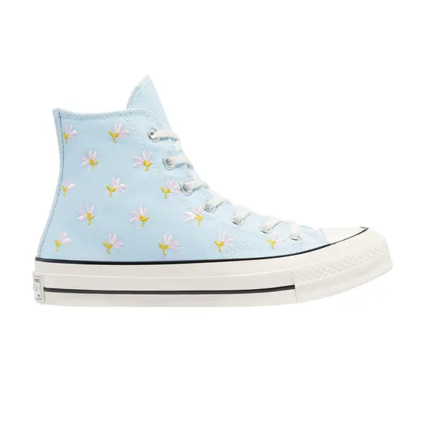 CONVERSE Chuck 70 High Embroidered Floral Print - Blue
