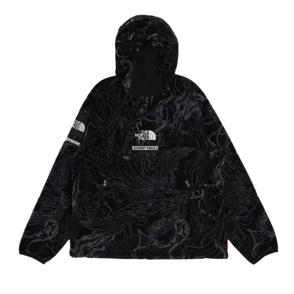 Supreme X The North Face Steep Tech Fleece Pullover - Black