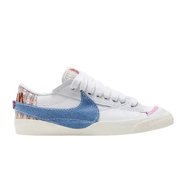 Nike Blazer Low '77 Jumbo Denim Swoosh - White