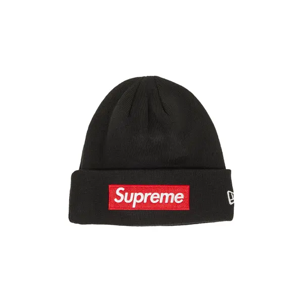 Supreme X New Era Box Logo Beanie - Black