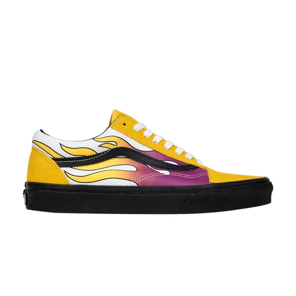 VANS Old Skool 'flames' Sneakers - Yellow