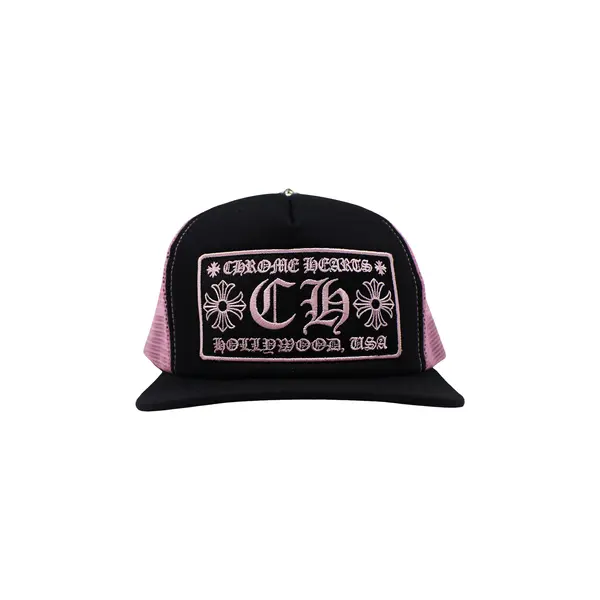 Chrome Hearts Hollywood Trucker Cap - Black